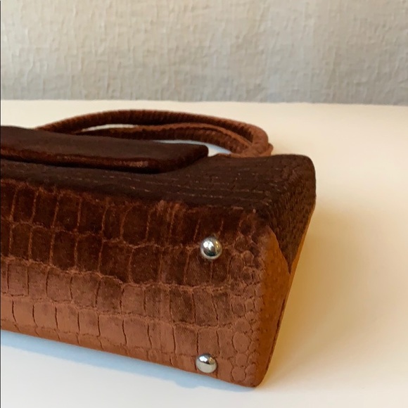 Samantha Root | Bags | Samantha Root Copper Velvet Purse | Poshmark